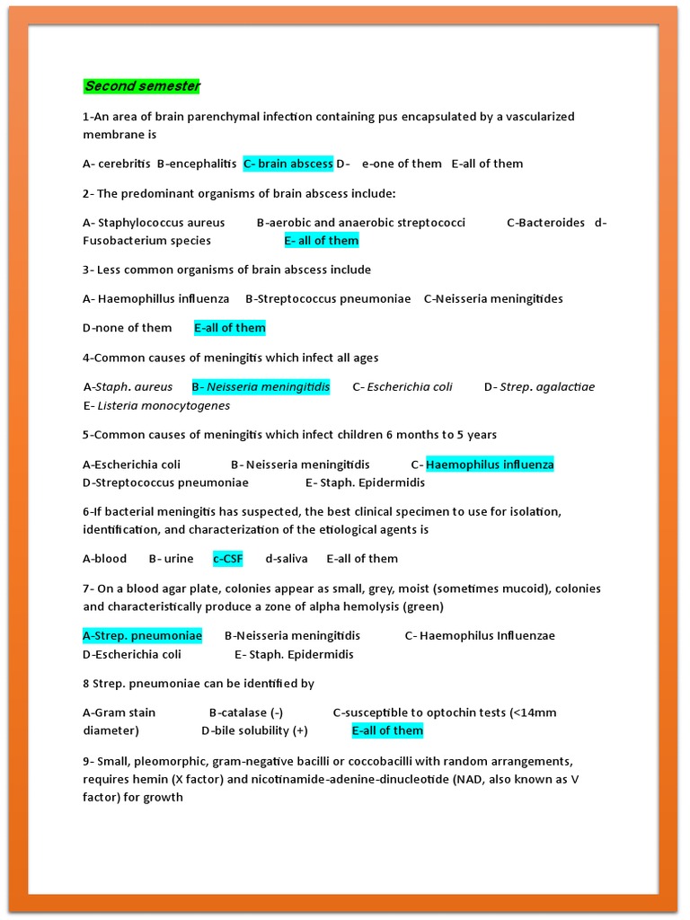 Second Semester | PDF