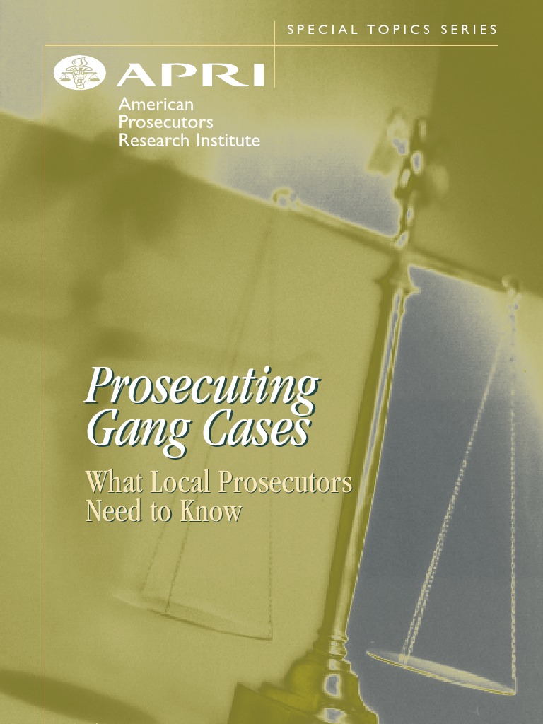 Prosecuting Gang Cases | PDF | Witness | Prosecutor