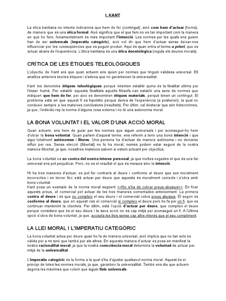 Resum Final - KANT I LOCKE T5 | PDF