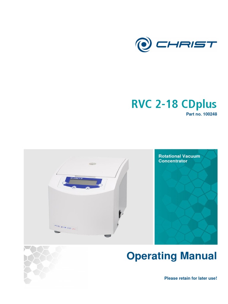 Concentrador de Vacio RVC - 2-18 - CDplus - 2012-04 - 2-6 - en | PDF