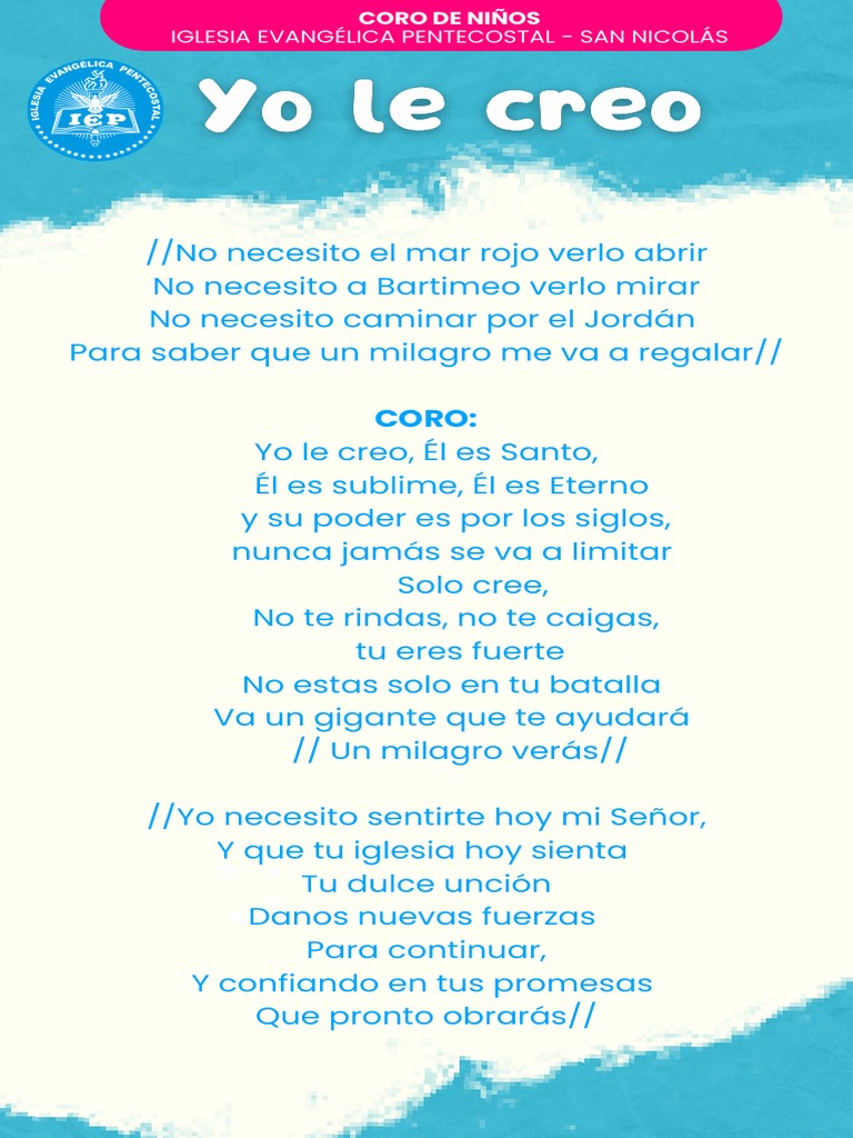 Yo Le Creo-Letra | PDF