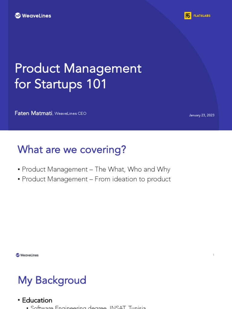 Product Management Guide for Startups | PDF | Startup Company | Small ...