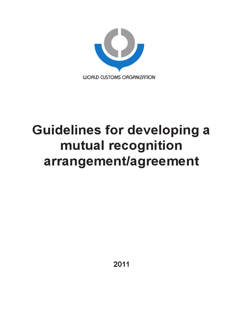 Guidelines for Mutual Recognition Agreements | PDF | Customs | European ...