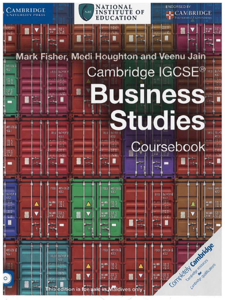Business Studies - Coursebook - Cambridge IGCSE 2015 | PDF