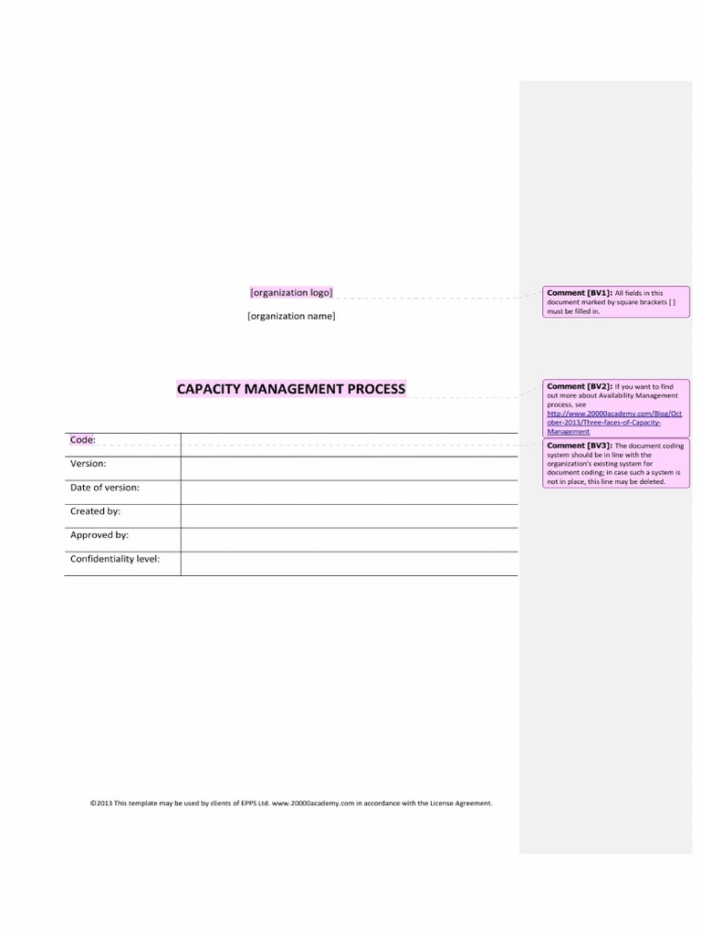 Capacity MGT Process Premium en | PDF