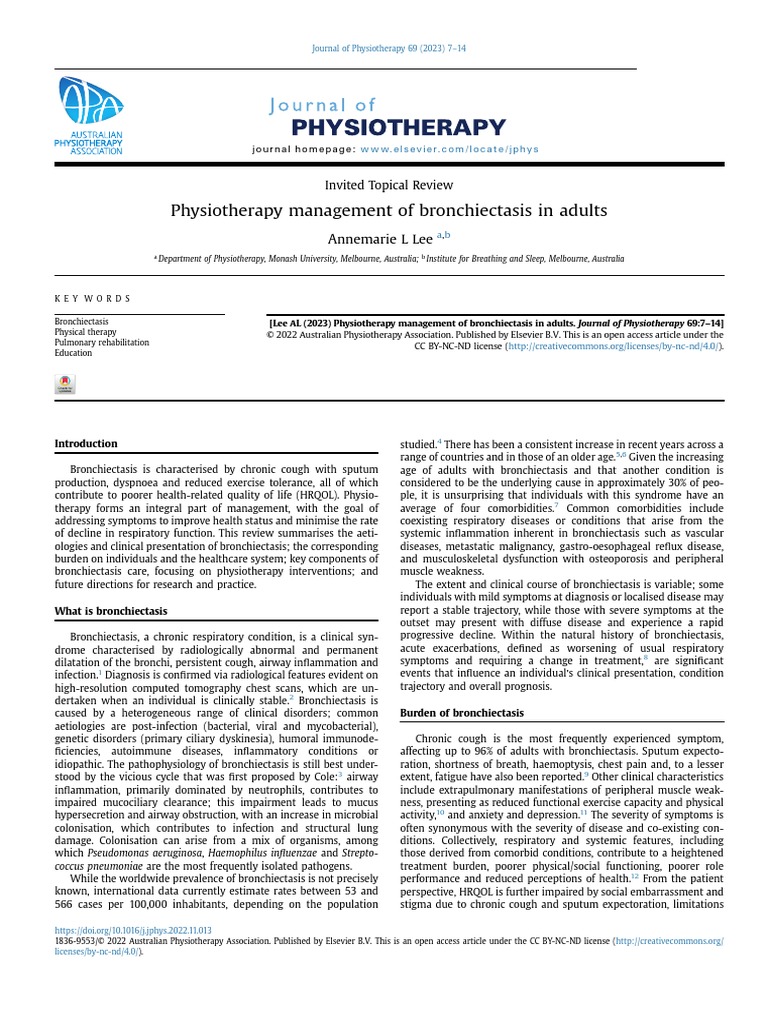 Case Study Bronchiectasis | PDF