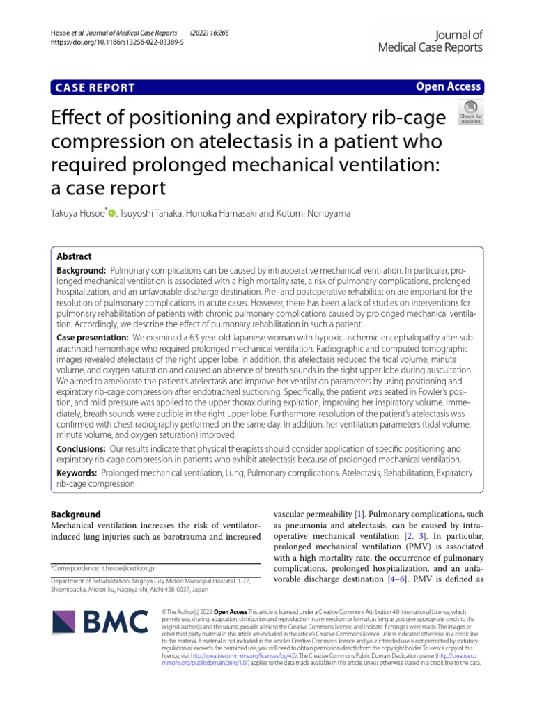 Case Study Atelectasis | PDF
