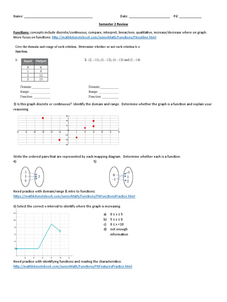 Semester 2 Exam Review | PDF