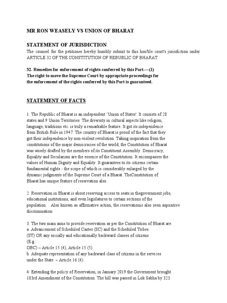 Semi Final Memo Draft | Download Free PDF | Egalitarianism | Supreme ...