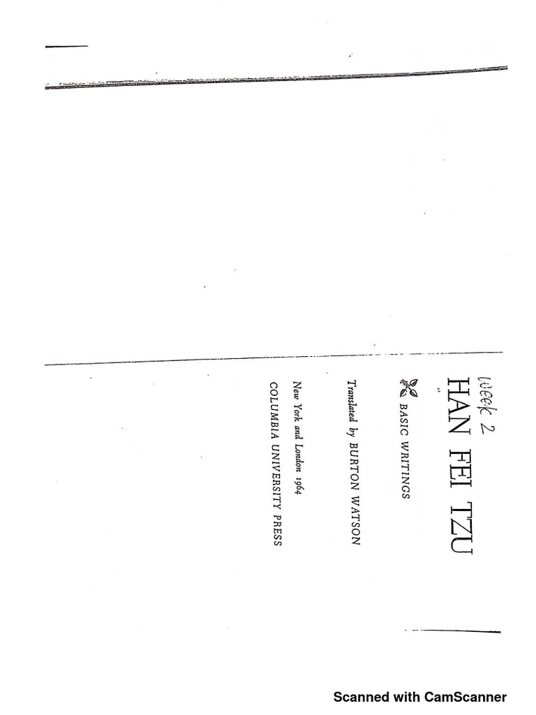 Han Feizi China Reading | PDF