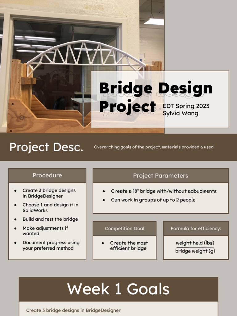 Bridge Design Project | PDF