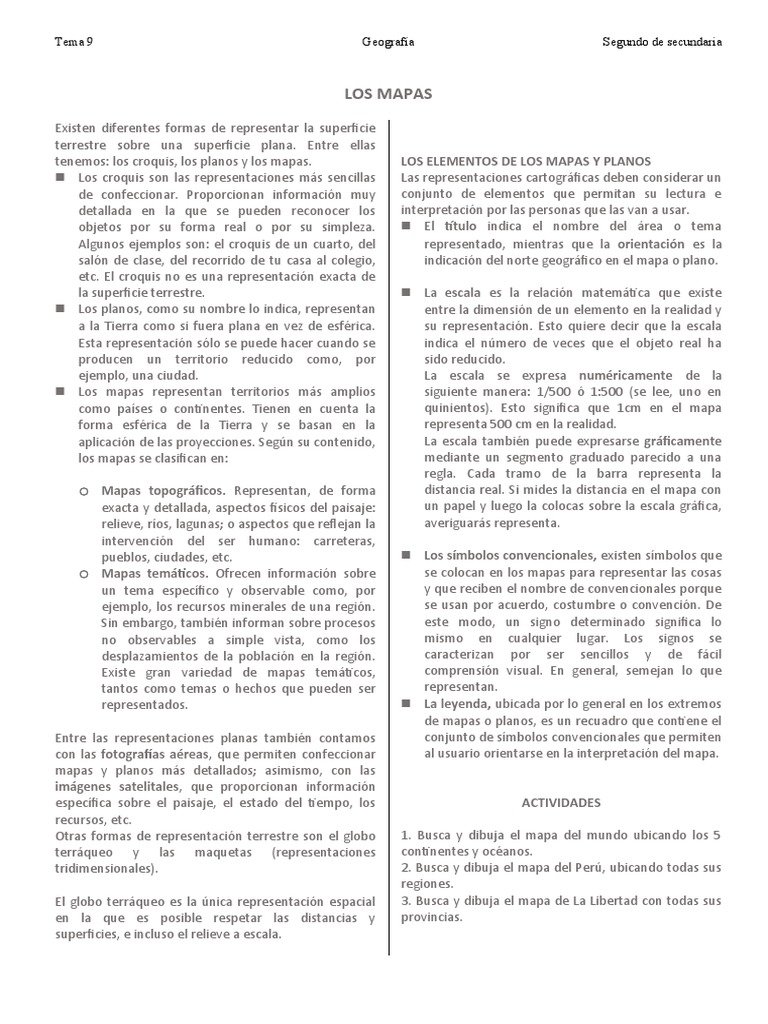 Mapas y Representaciones Geográficas | PDF