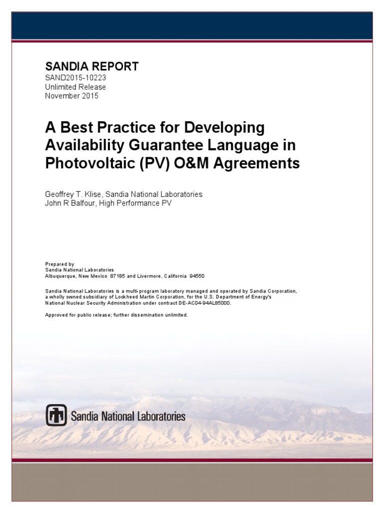 A Best Practice For Developing Availability Guarantee Language in ...