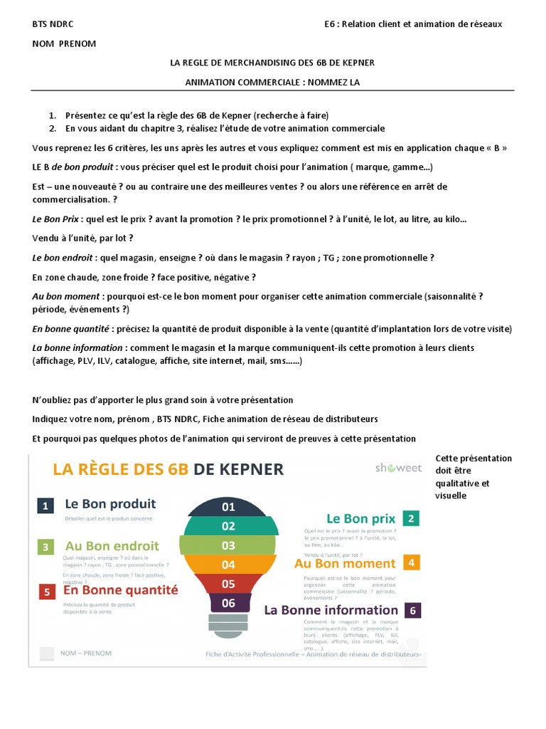 6B de Kepner Consigne | PDF