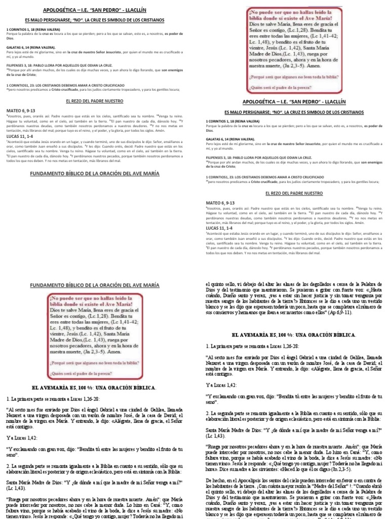 Persignarse: ¿Malo o Bíblico? | PDF | orador del Señor | Oración