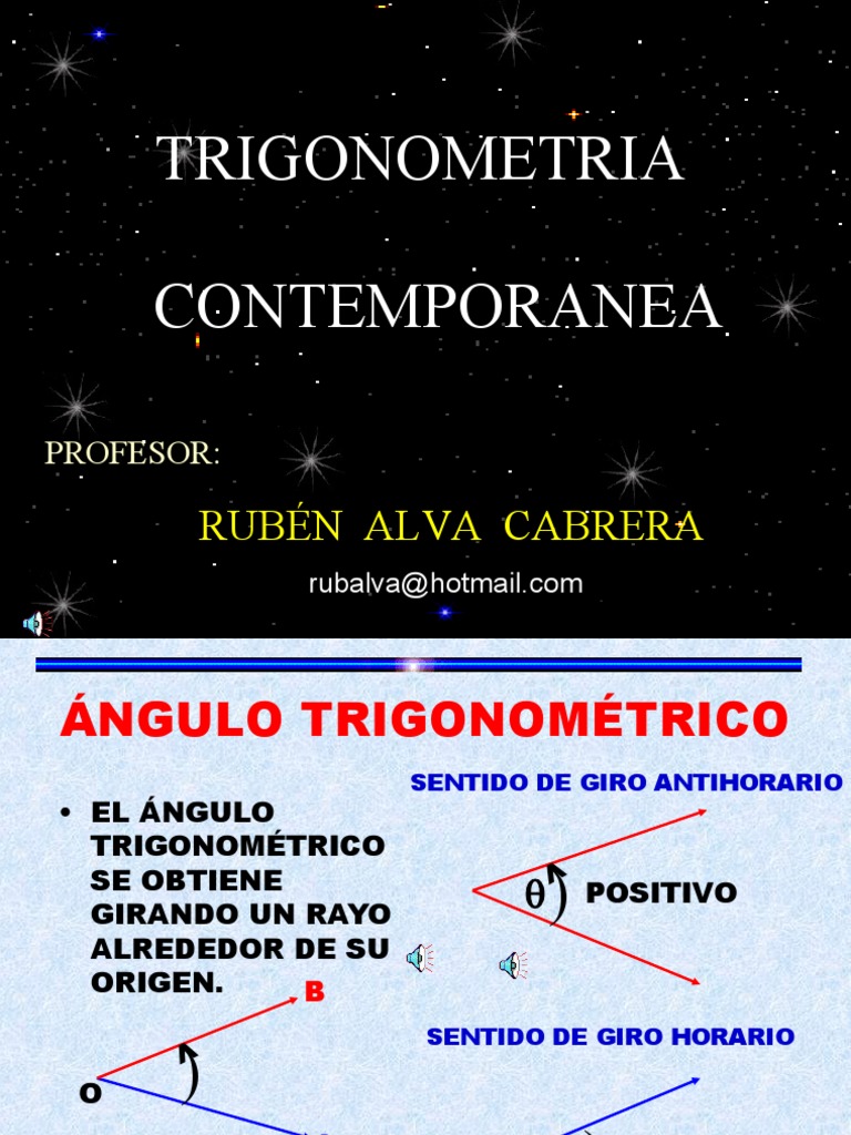 TRIGONOMETRIA Angular | PDF | Trigonometría | Geometría triangular