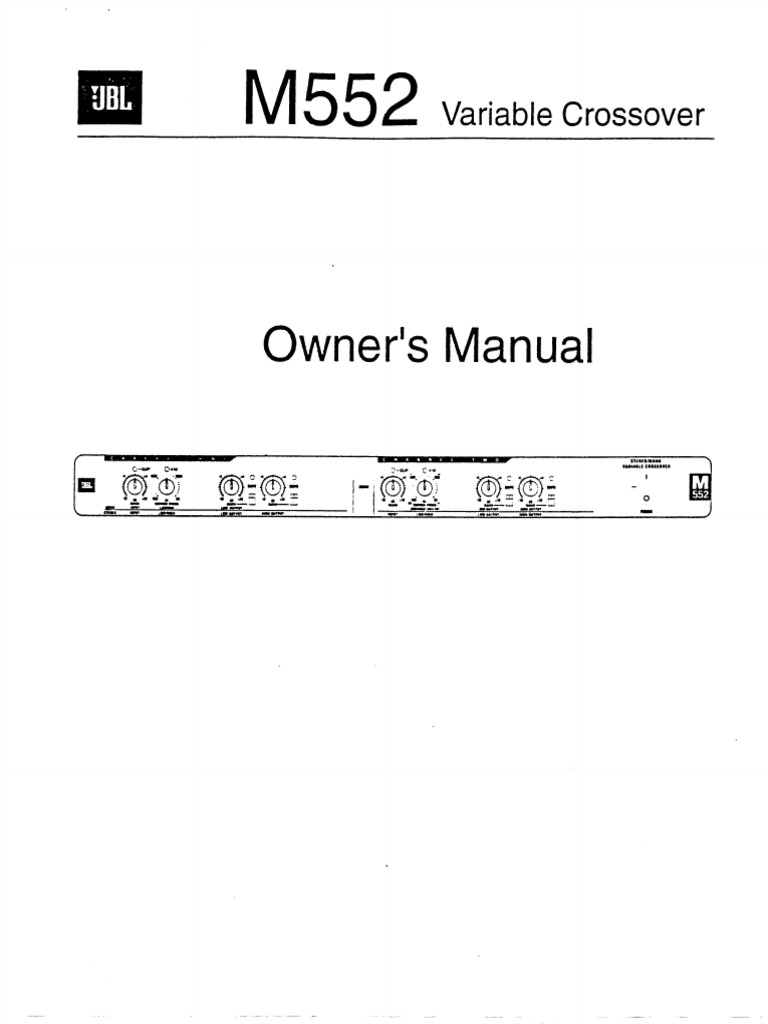 m552 Manual | PDF