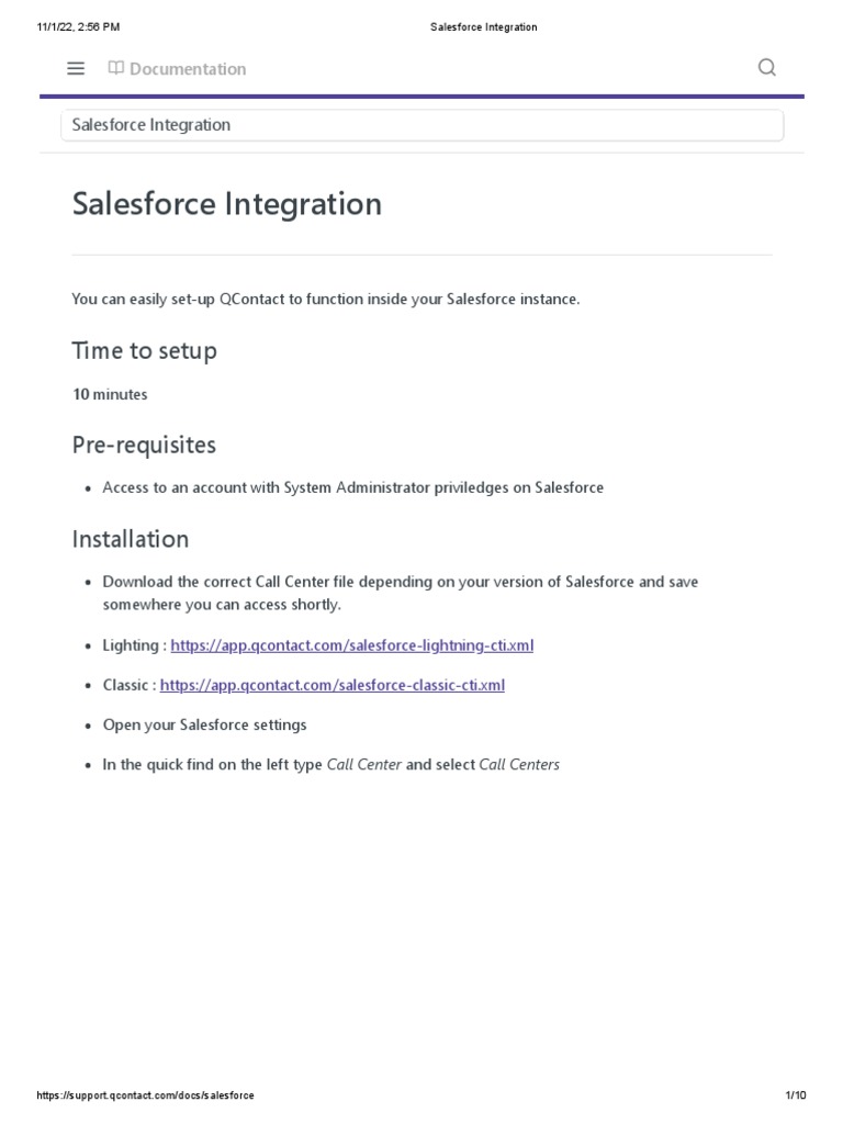 Salesforce Integration | PDF