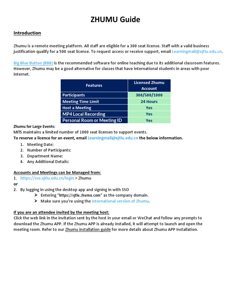 Zhumu Guide | PDF | Icon (Computing) | We Chat