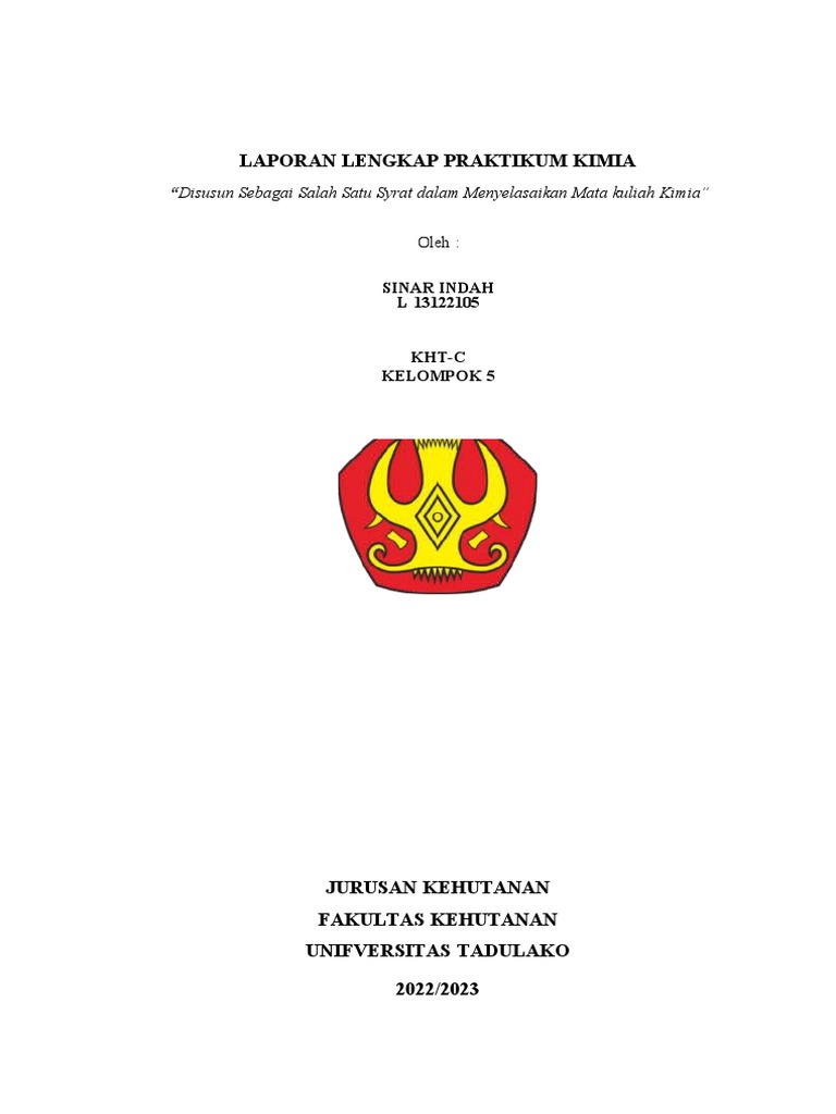 Fiks 2_LAPORAN LENGKAP PRAKTIKUM KIMIA | PDF