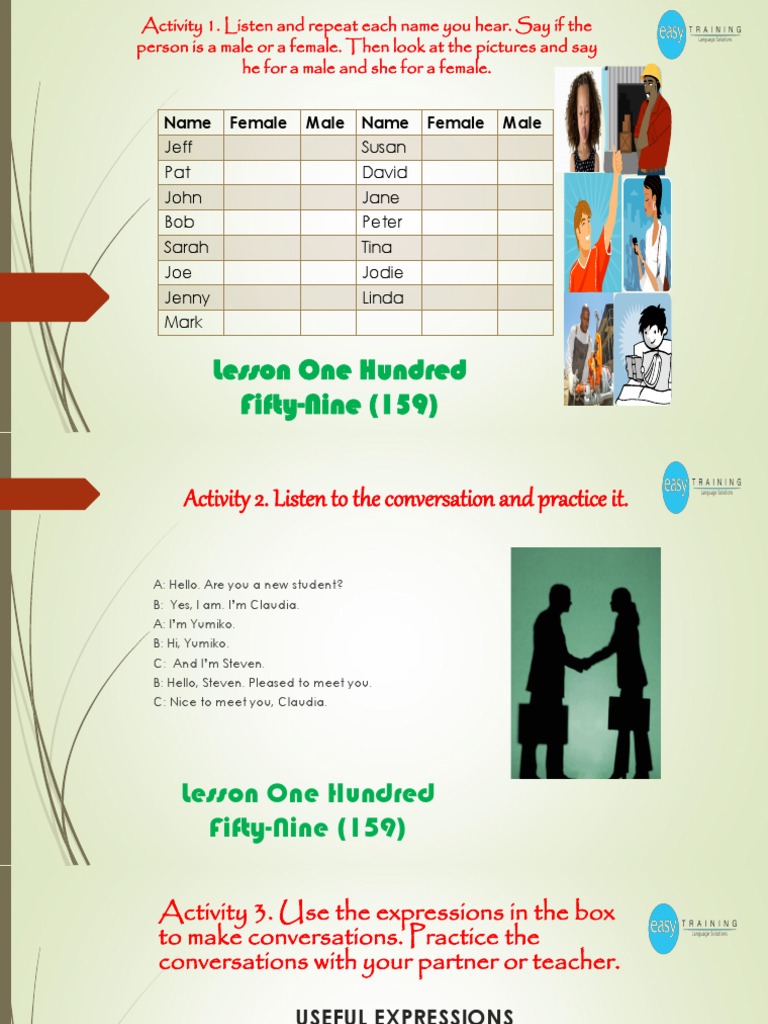 EasEnglish ASB Unit 1 | PDF