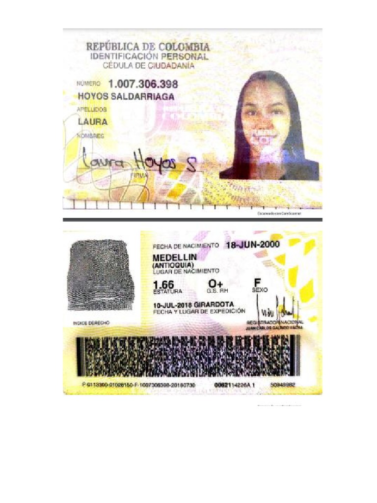 Cedúla de Laura | PDF