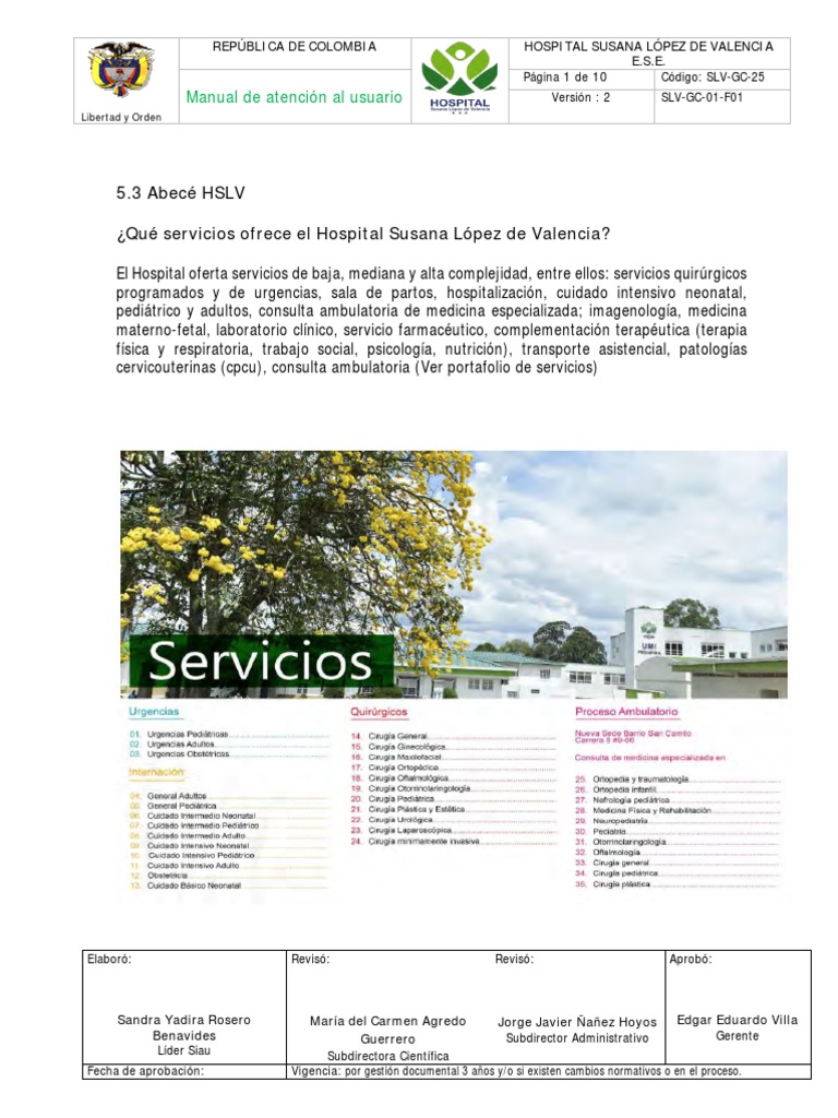 Manual de Atenci N Al Usuario | PDF | Hospital | Medicina
