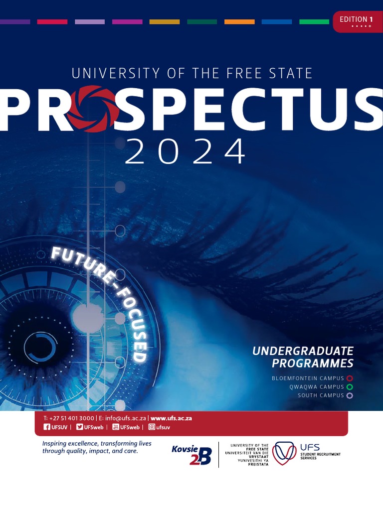 Ufs Prospectus 2024 Web | PDF | University And College Admission ...