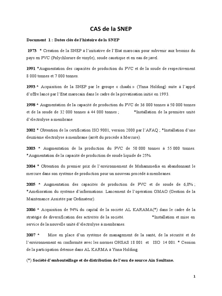 Cas DE LA SNEP | PDF