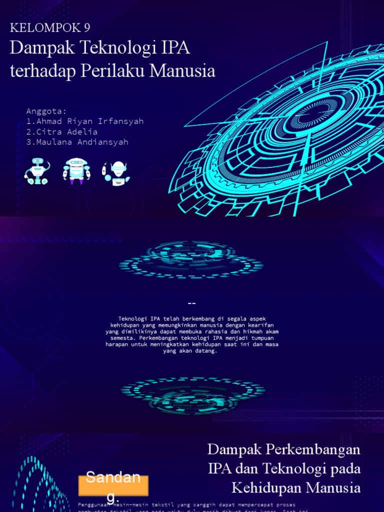 Kel 9. Iad - Dampak Teknologi Ipa Dalam Kehidupan - Ilmu Alamiah Dasar | PDF