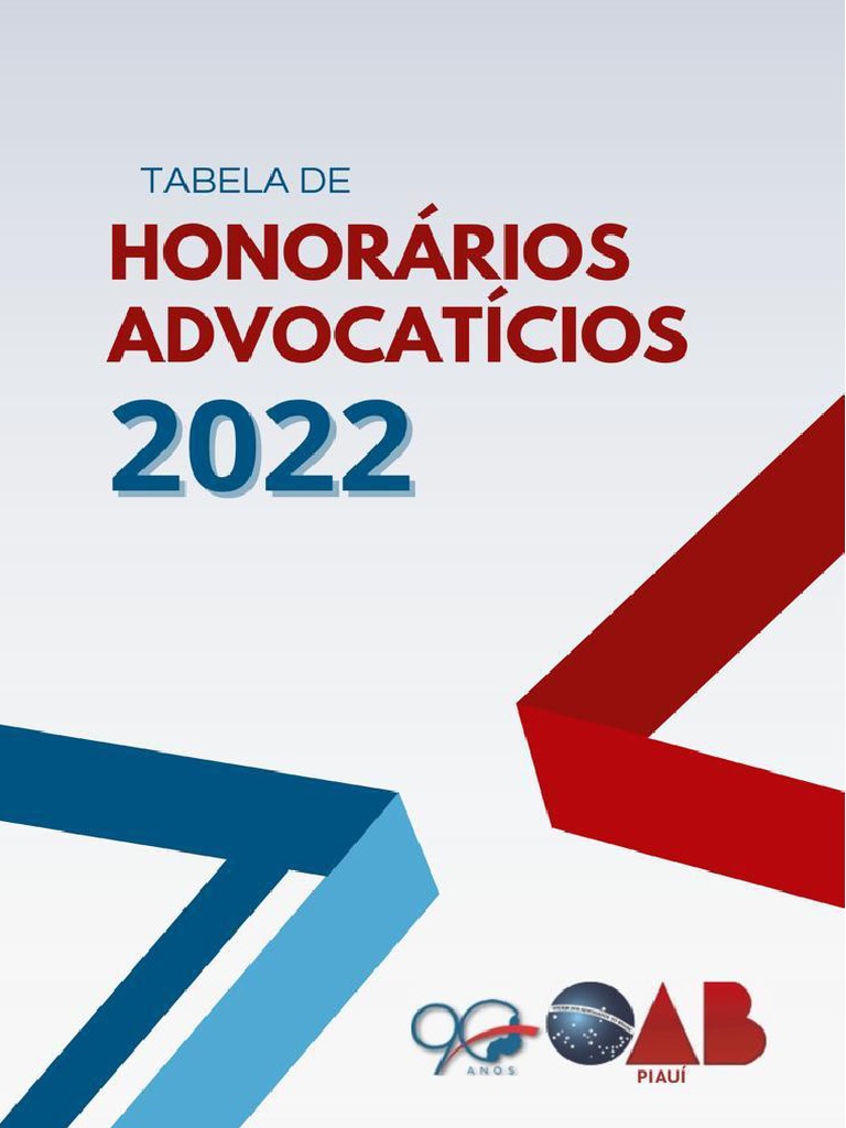 Tabela OAB-PI 2022 Vfinal | PDF | Advogado | Mediação