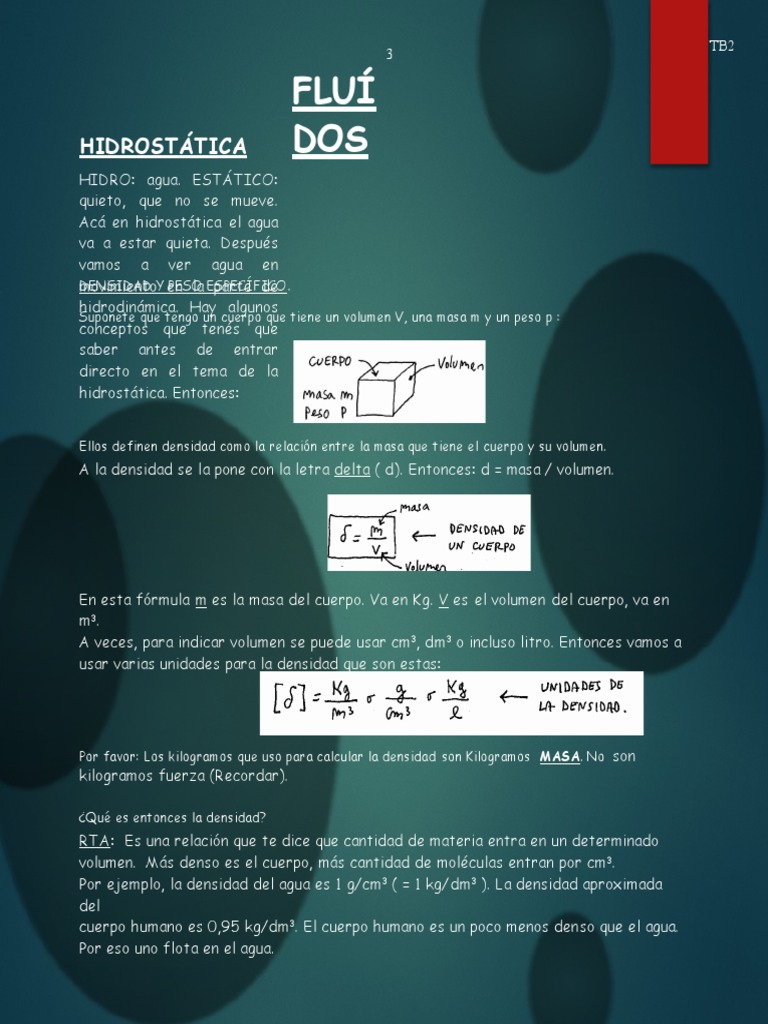 Fluidos 1 | PDF | Presión | Peso