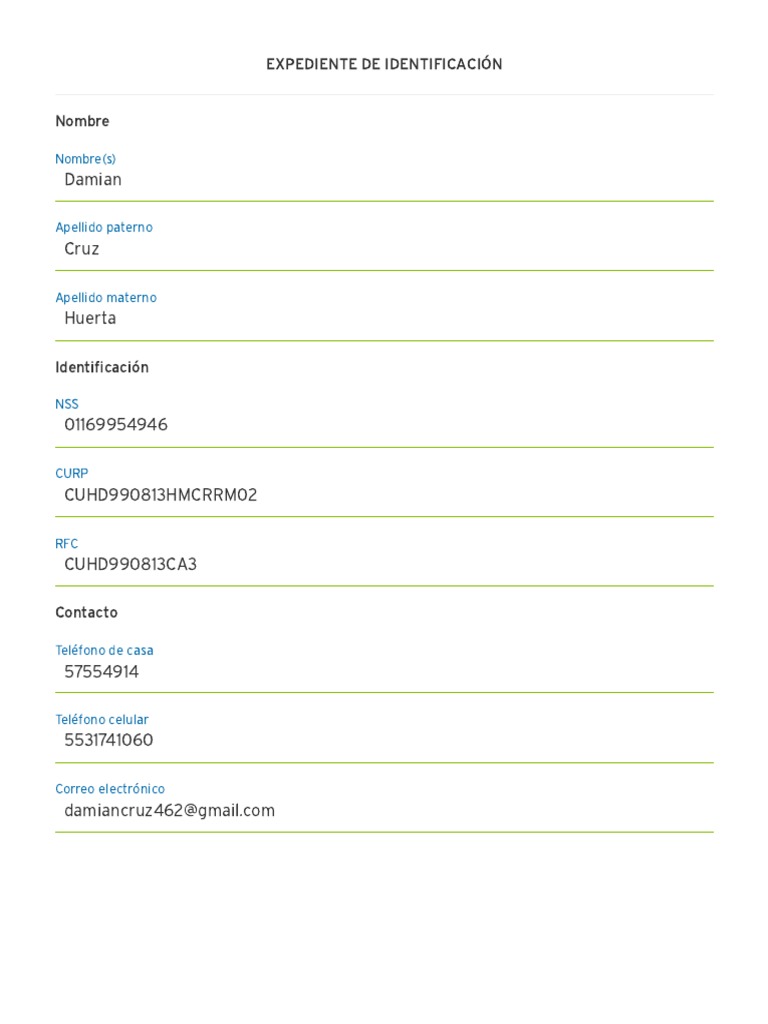 Expediente de Identificación Afore _ Citibanamex | PDF