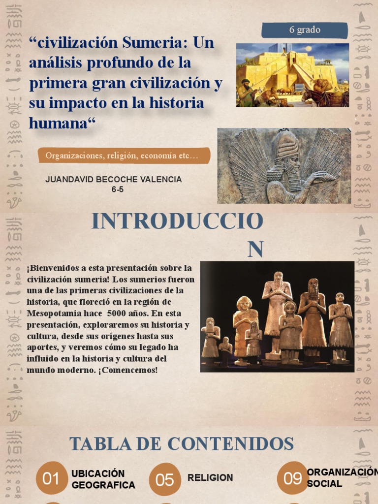 Exposición de PPT de La Civilizacion Sumeria | PDF | Sumeria | Mesopotamia