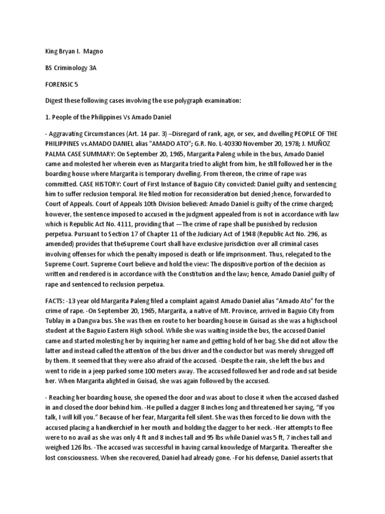 Forensic 5 Act. 5 | Download Free PDF | Lawsuit | Crimes