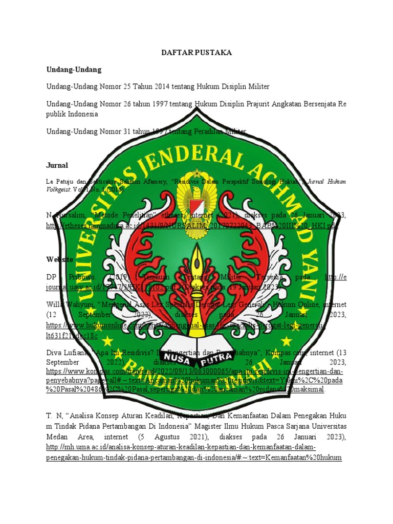 DAFTAR PUSTAKa BAmbang | PDF