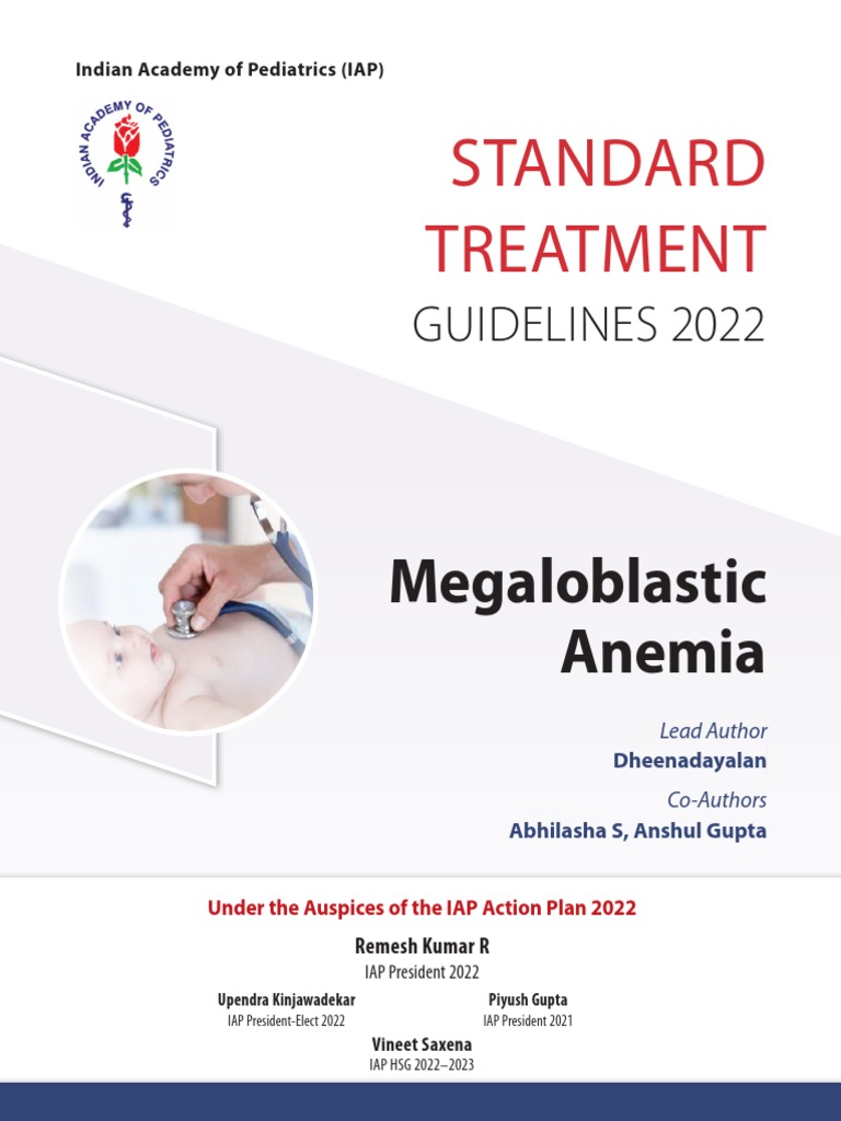 IAP Guidelines for Megaloblastic Anemia | PDF | Vitamin B12 | Anemia