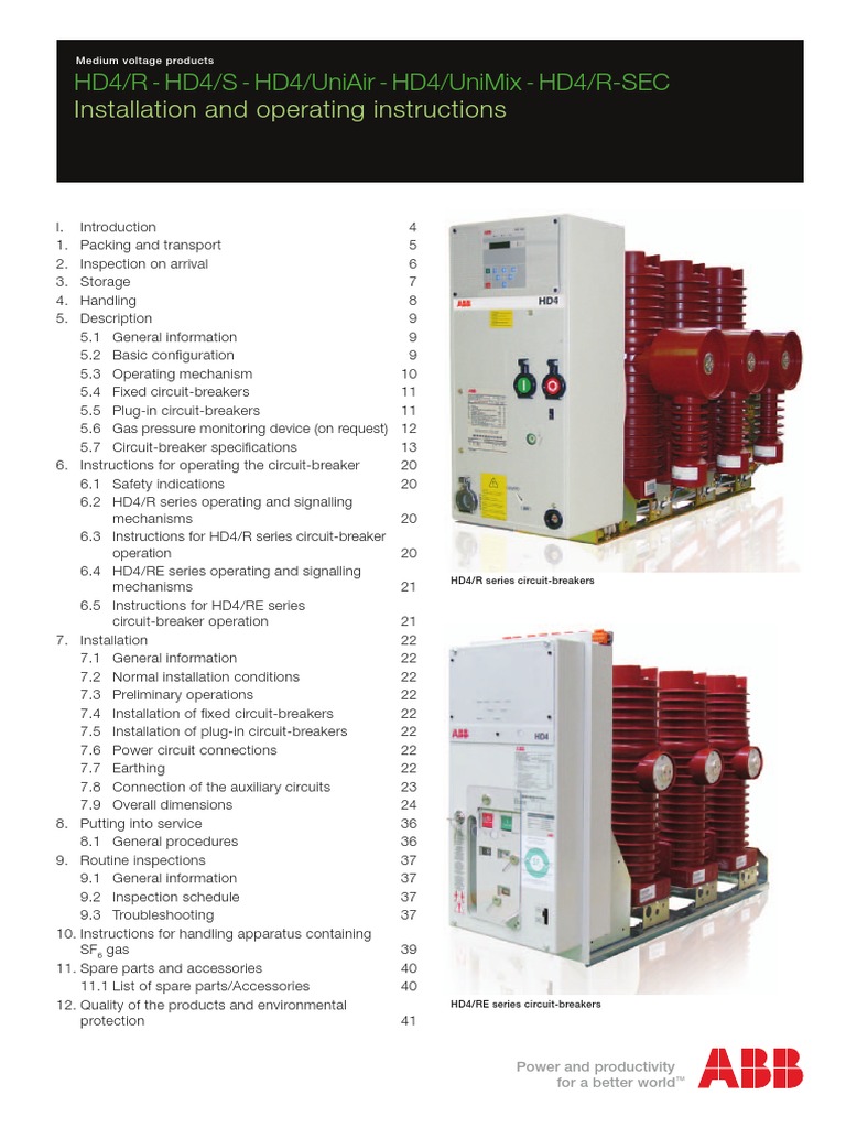 HD4-R - Manual - J - 1VCD600900-1504 en | PDF | Manufactured Goods ...