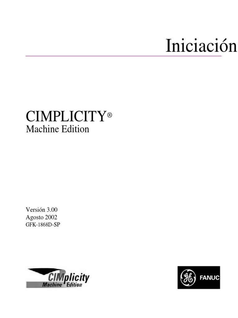CIMPLICITY_Machine_Edition-Iniciación | PDF | Windows 2000 | Windows XP