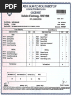 B.tech Marksheet | PDF