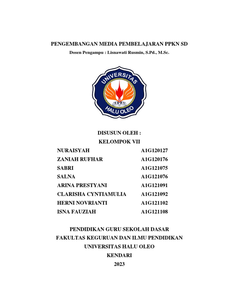 Makalah Kelompok 7 - Pengembangan Media Pembelajaran PPKN SD | PDF