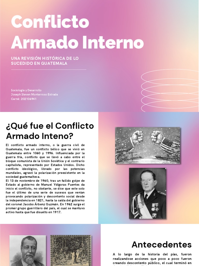 Conflicto Armado Interno | PDF | Guatemala | Centroamérica