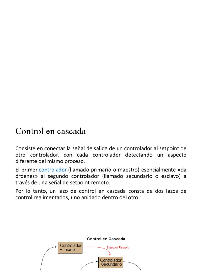Control en Cascada | PDF | Sistema de control | Ingeniería Informática