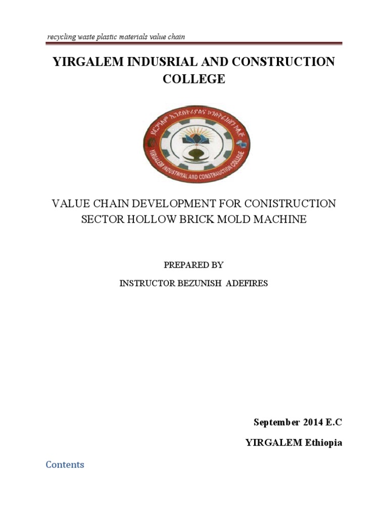 1st Birick Value Chain | PDF | Concrete | Recycling