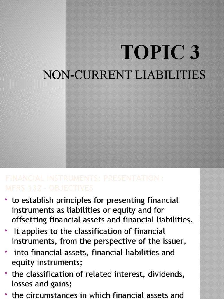 Far410 Topic 3 Non Current Liabilities | PDF | Bonds (Finance ...