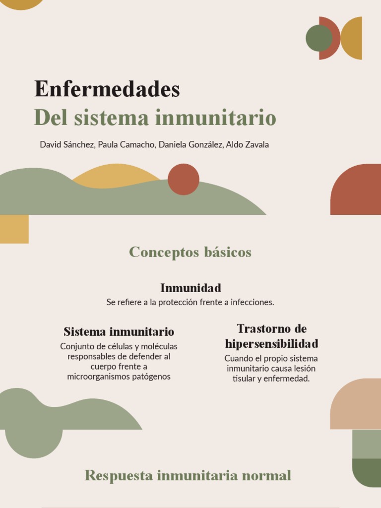 Enfermedades Del Sistema Inmunitario | PDF | Sistema inmune | Linfocitos