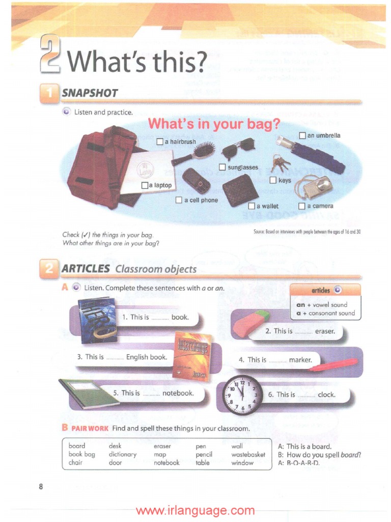 Lesson 2 - Interchange Intro Student's Book | PDF