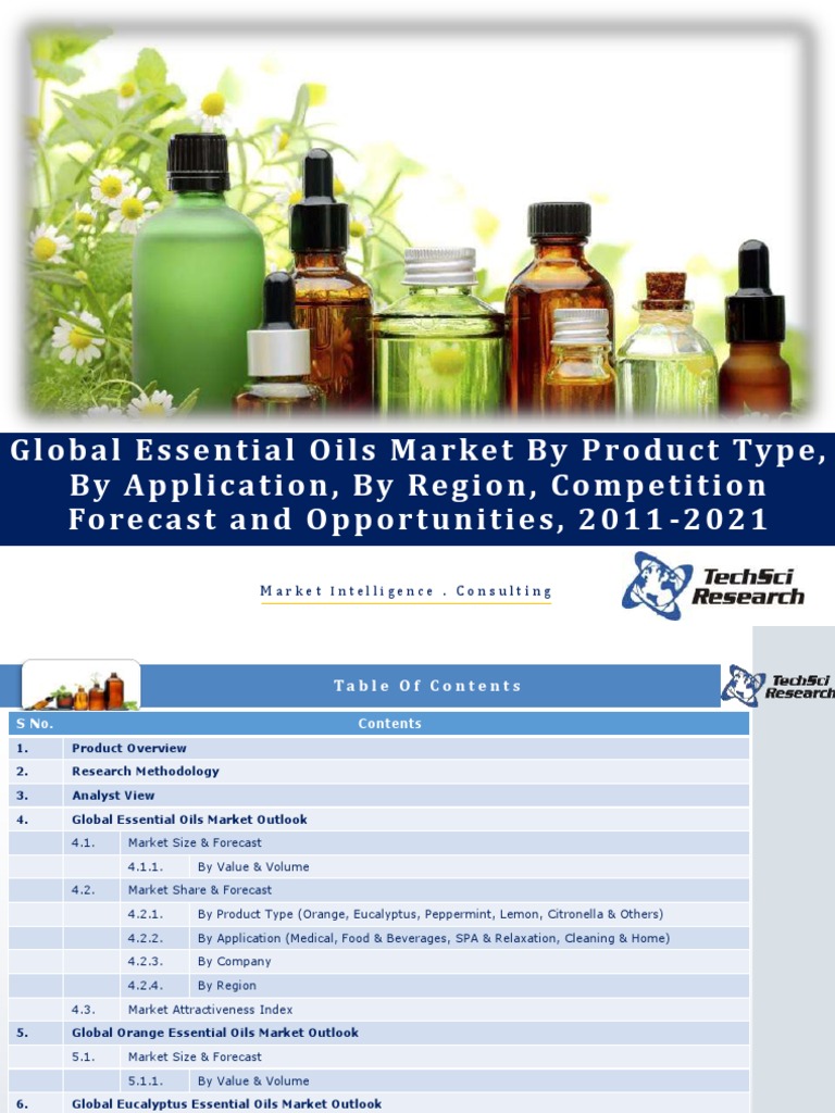 Global Essential Oils Market Forecast 2021 | PDF
