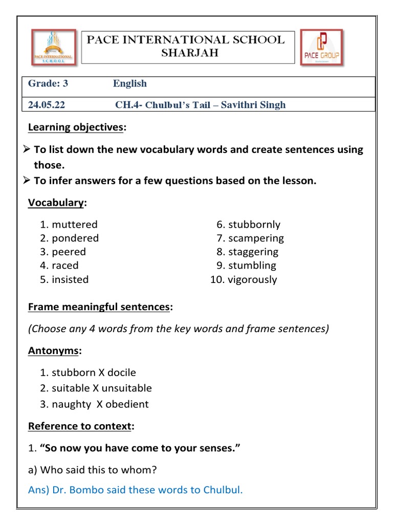 CH.4- Chulbul's Tail- Notes | PDF