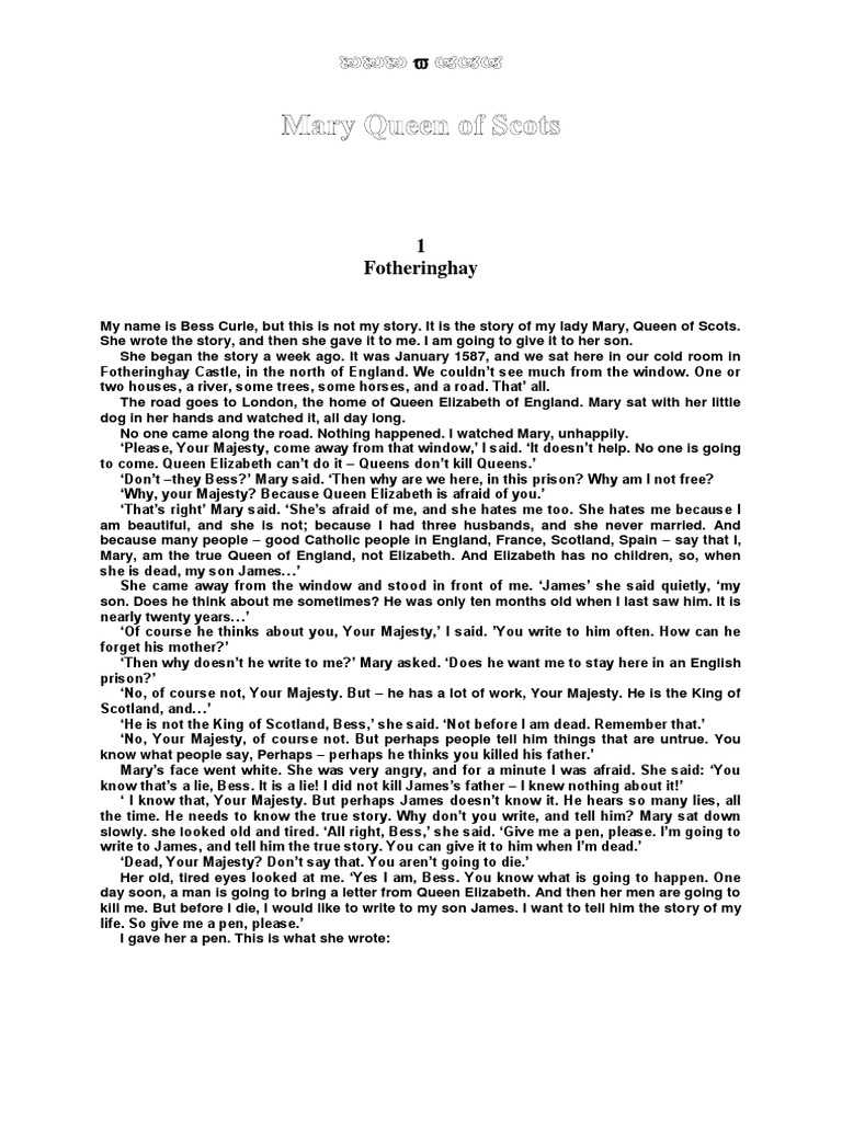 MARY QUEEN OF SCOTS (The Story) | PDF | Mary, Queen Of Scots